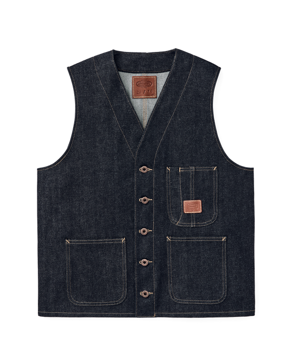 Workshop Denim Vest - Dark Indigo | Filson