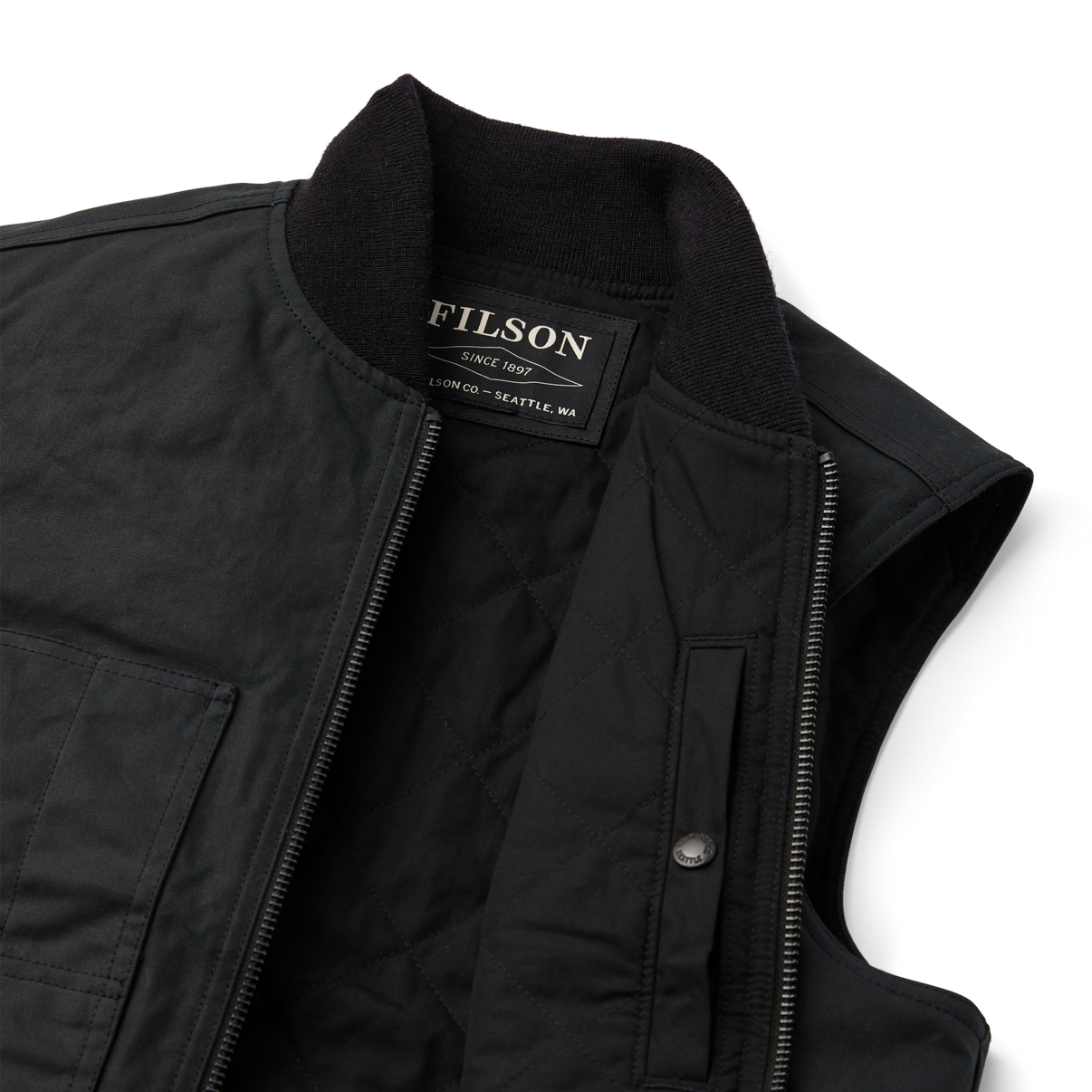 Waxed Canvas Insulated Work Vest | Filson