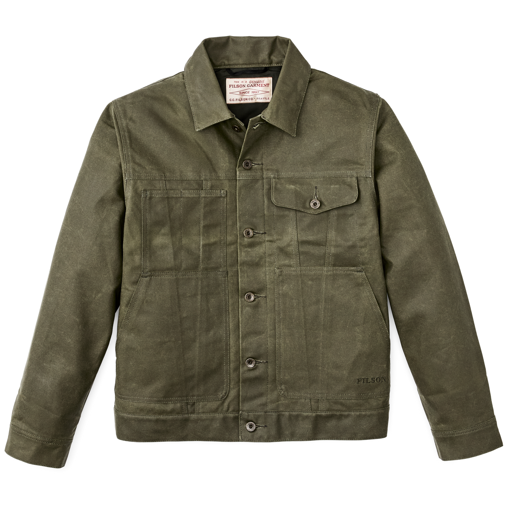 Tin Cloth Short Lined Cruiser Jacket | Filson
