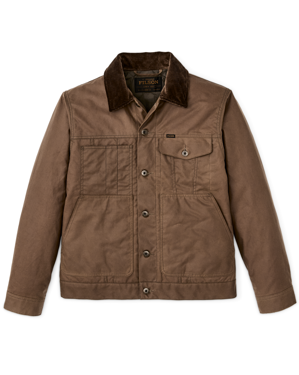 Insulated Short Cruiser Jacket - Dark Brown | Filson