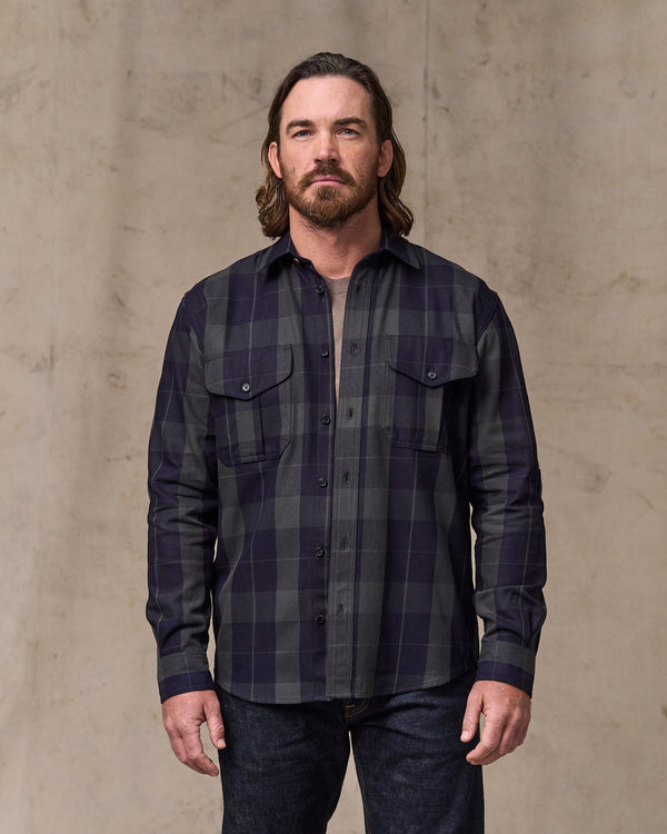 Vintage Wash Alaskan Guide Shirt - Indigo / Faded Black | Filson