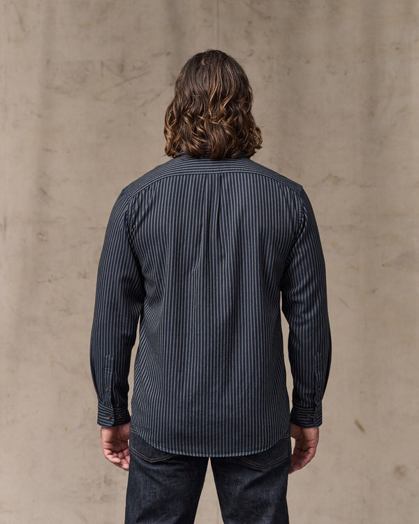 Lightweight Alaskan Guide Shirt - Indigo / Ticking Stripe | Filson
