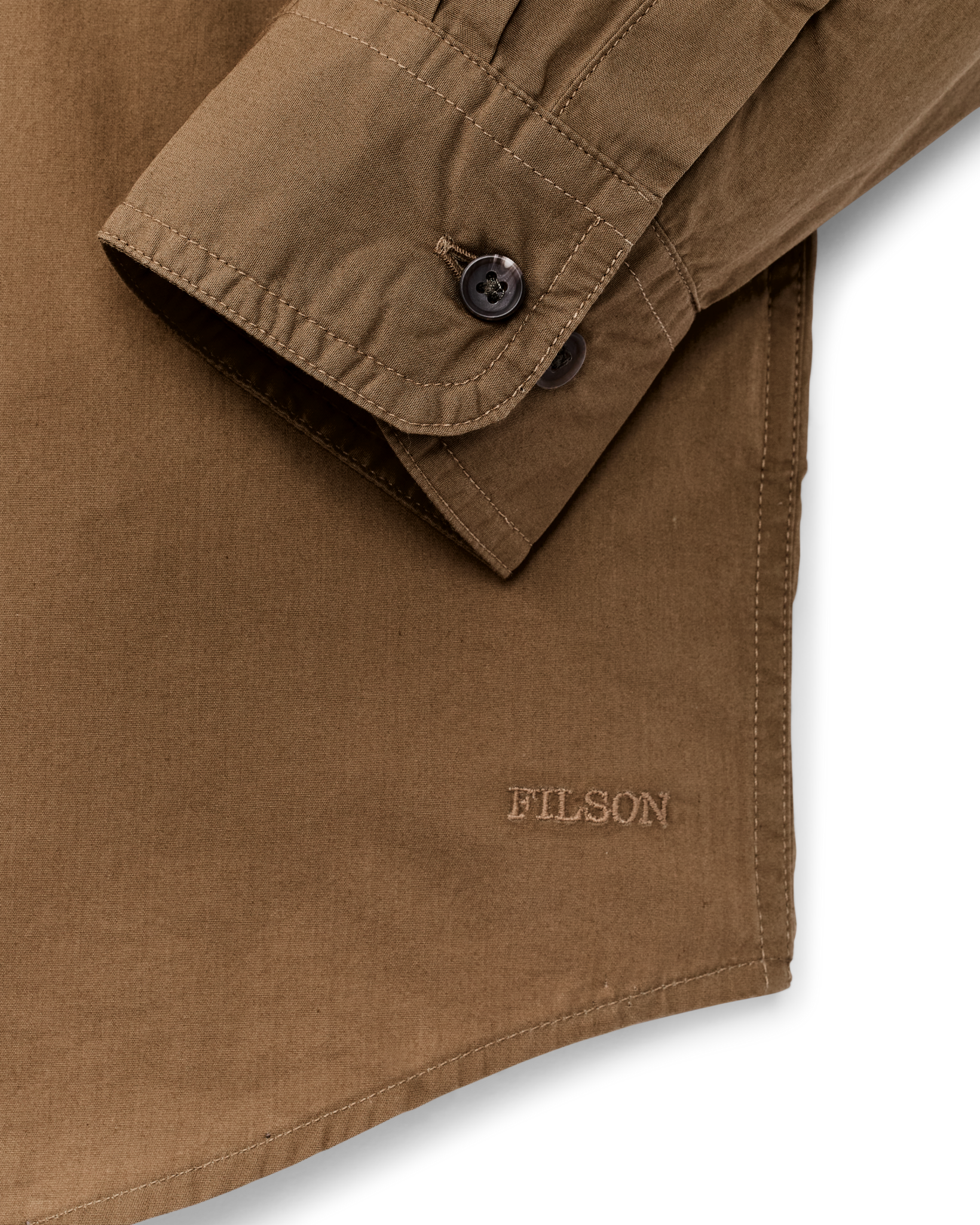 Filson's Washed Feather Cloth Shirt - Rugged Tan | Filson