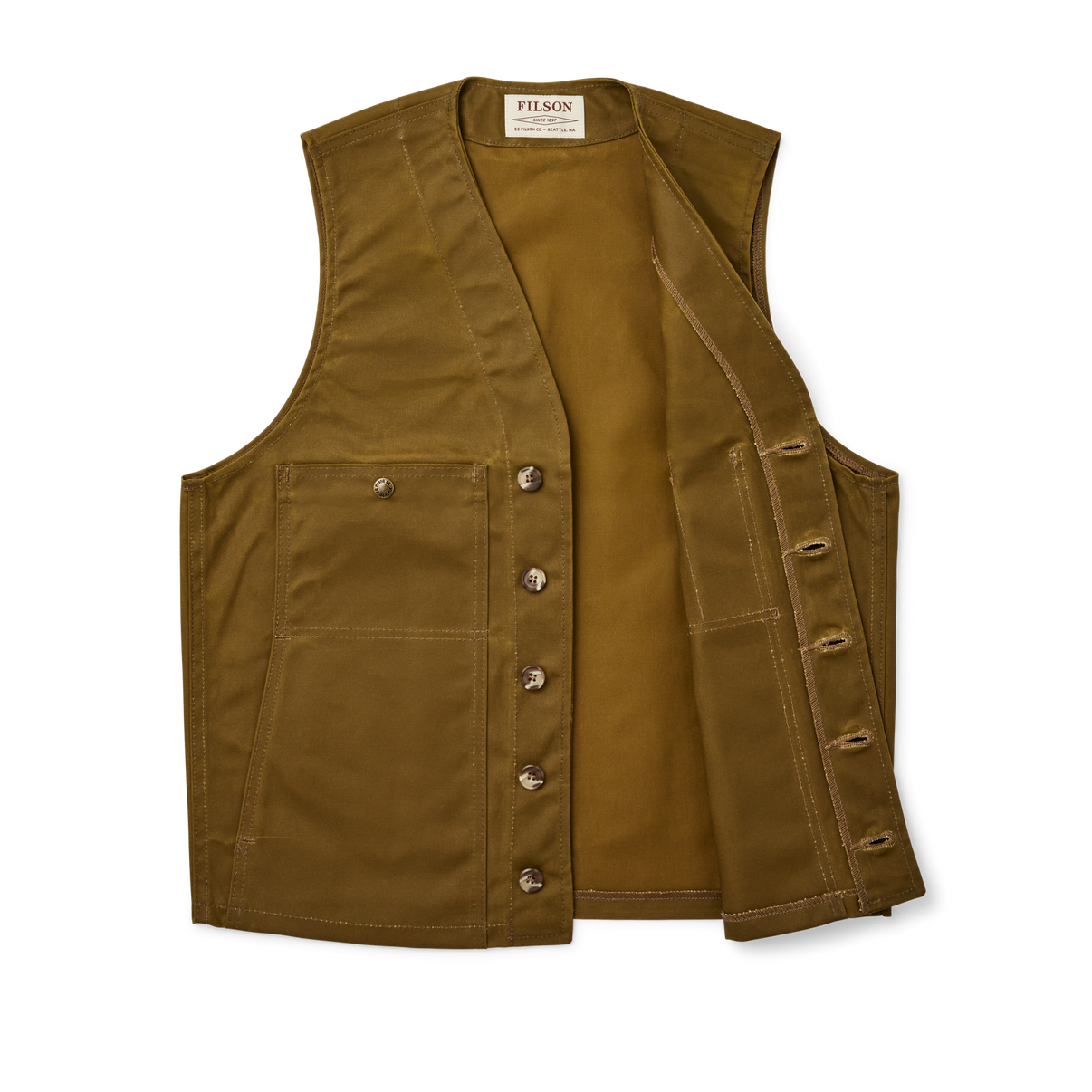 Men's Waxed Canvas Vest | Filson