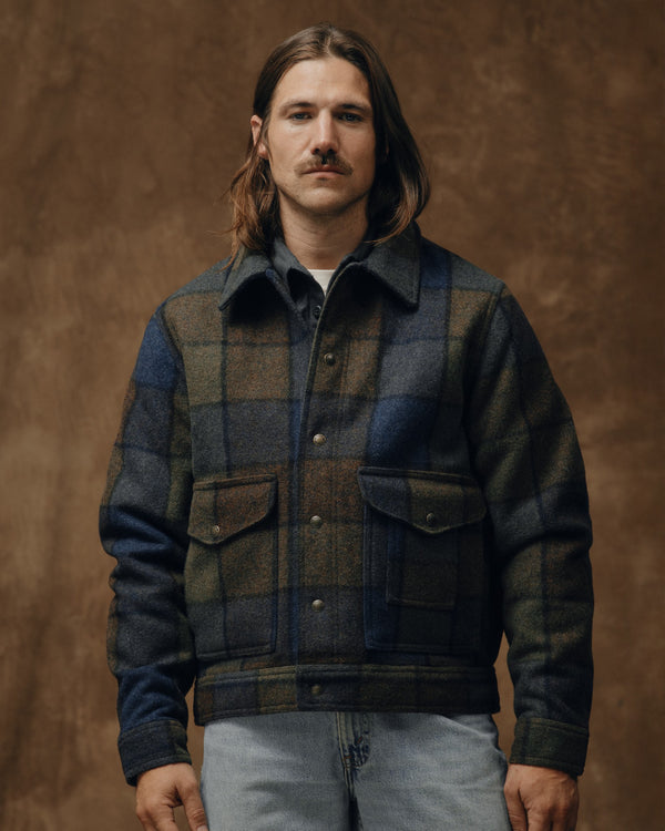 Mackinaw Wool Work Jacket - Blue / Brown / Gray Plaid | Filson