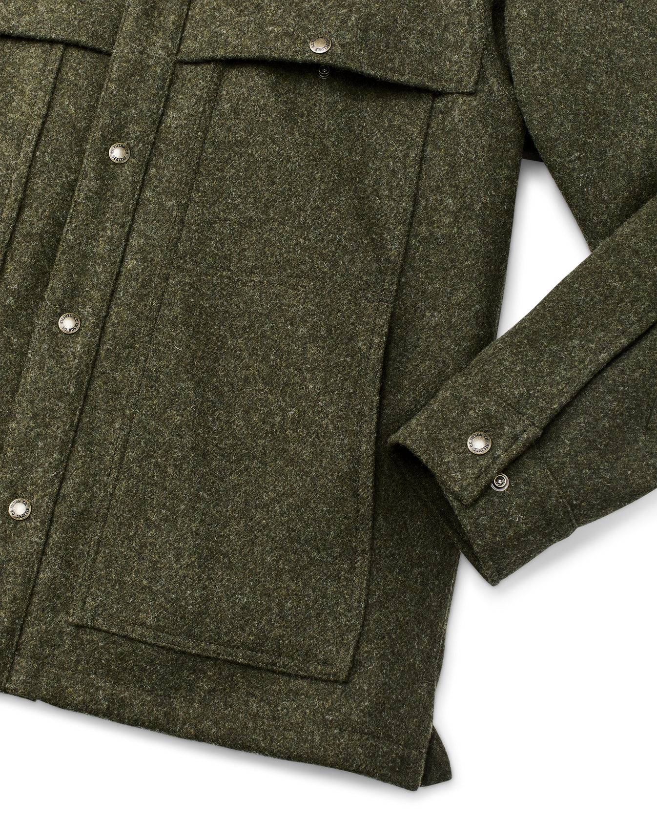 Mackinaw Wool Cape Coat - Forest Green | Filson