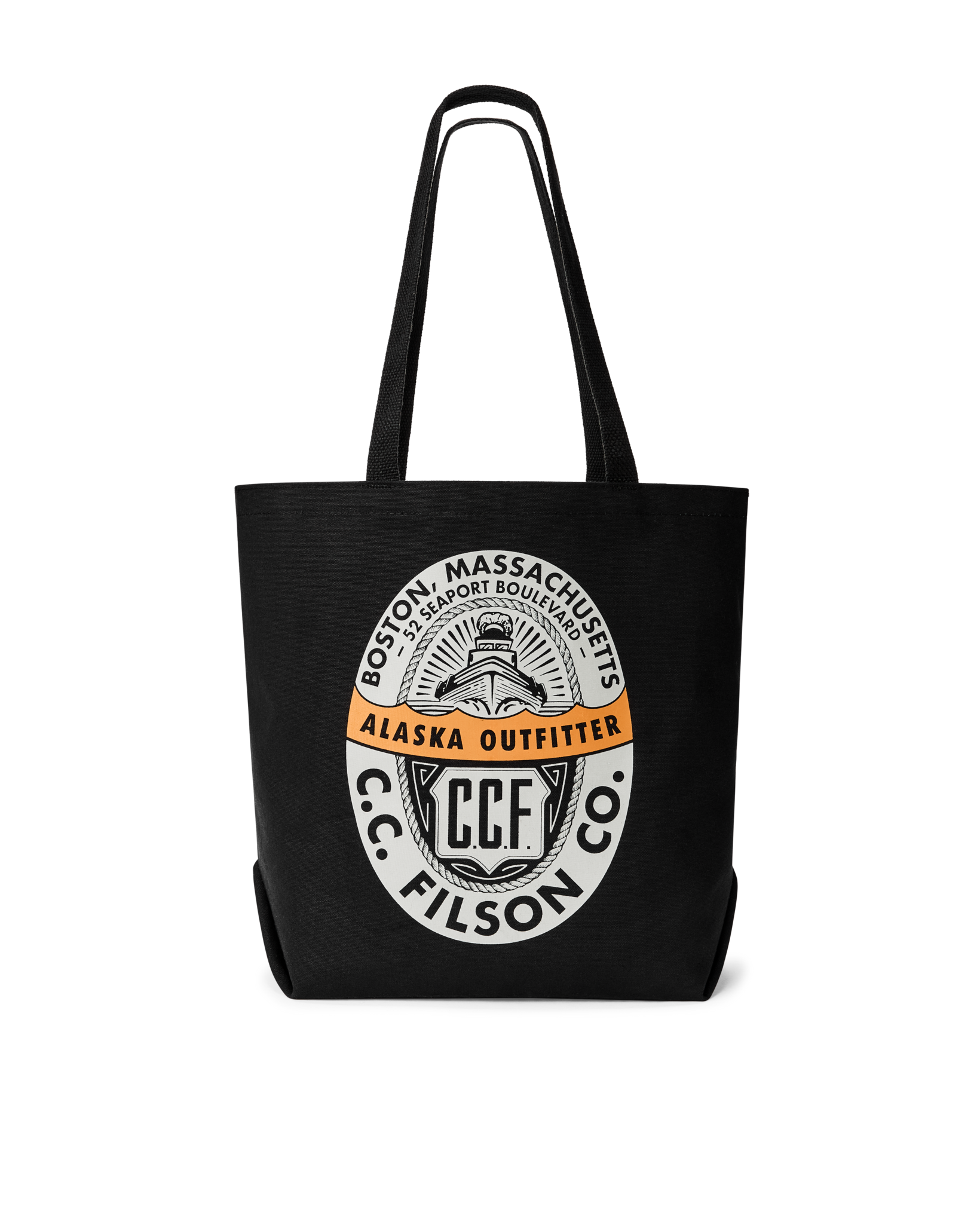 Boston Graphic Tote Bag - Black | Filson