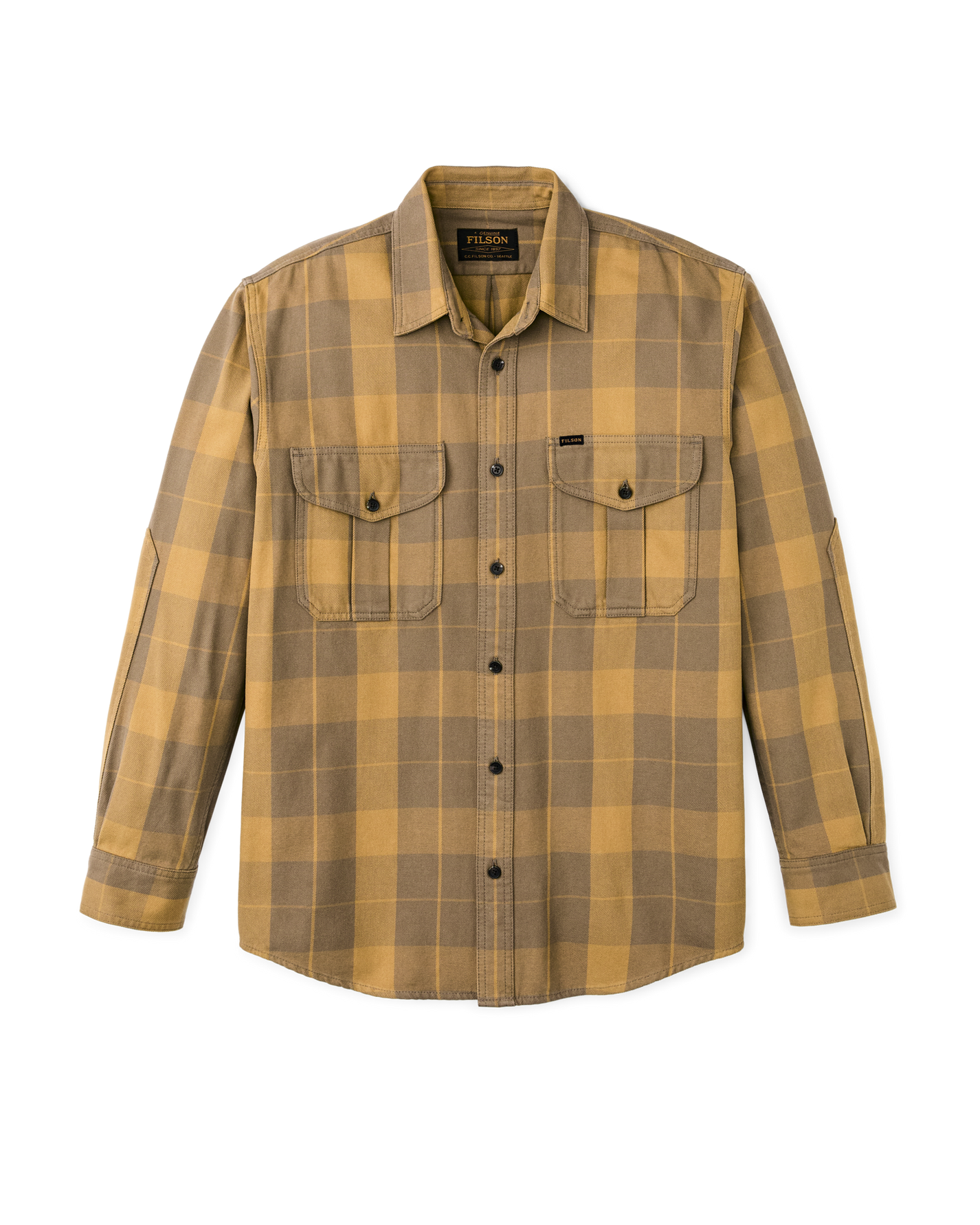 Vintage Wash Alaskan Guide Shirt - Light Brown / Ochre Plaid | Filson