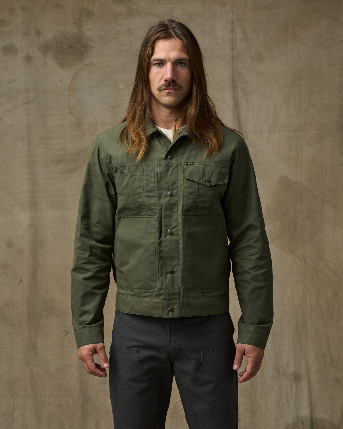 Dry Wax Short Cruiser Jacket - Olive | Filson