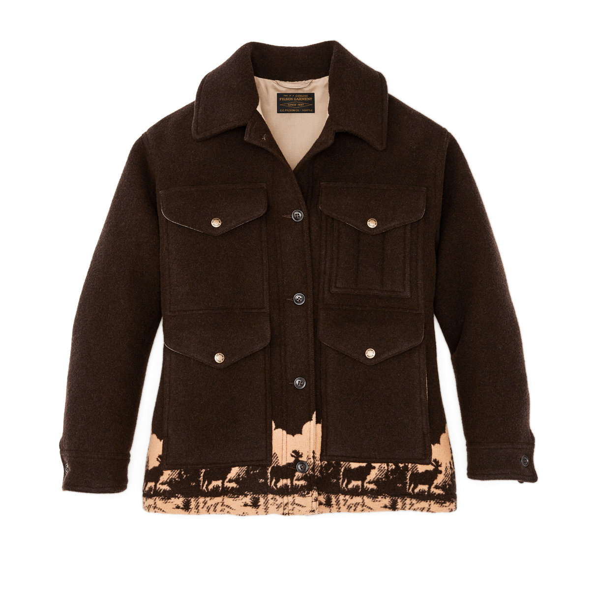 Women's Jacquard Wool Cruiser Jacket | Filson