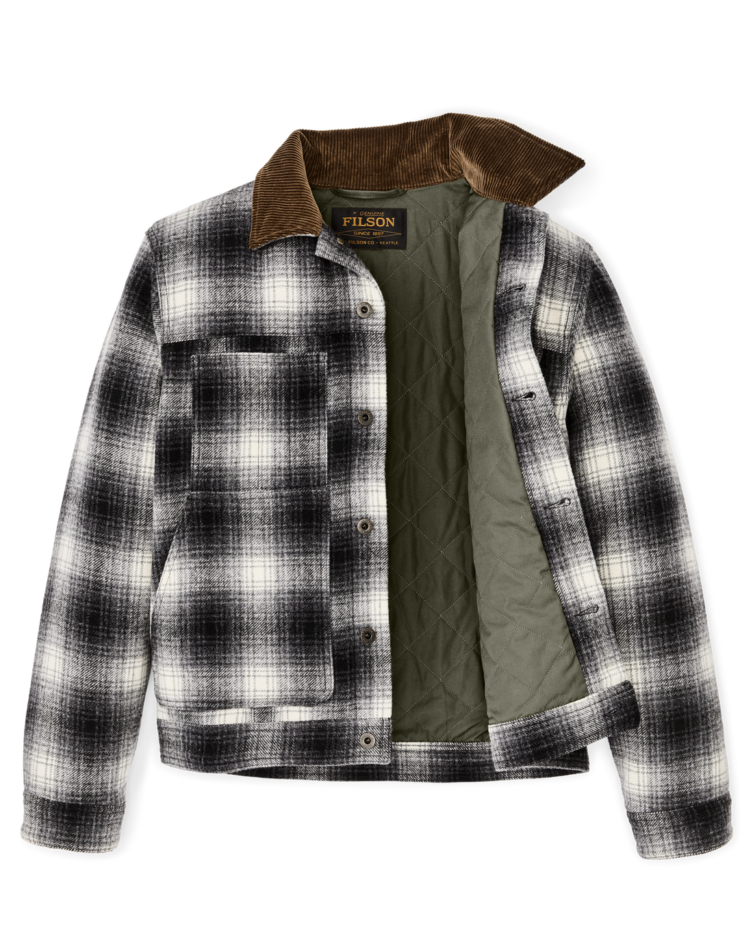 Spokane Insulated Short Cruiser - Charcoal Ombre | Filson
