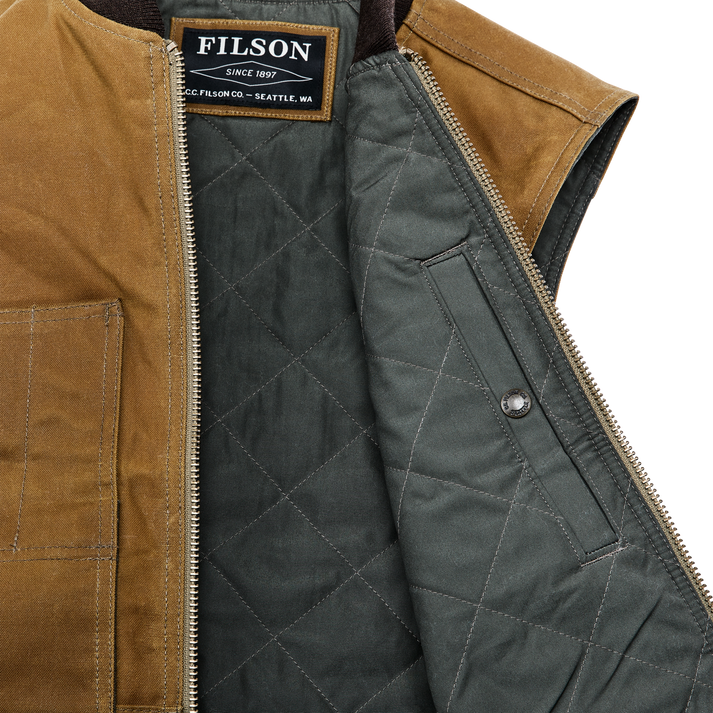 Waxed Canvas Insulated Work Vest | Filson