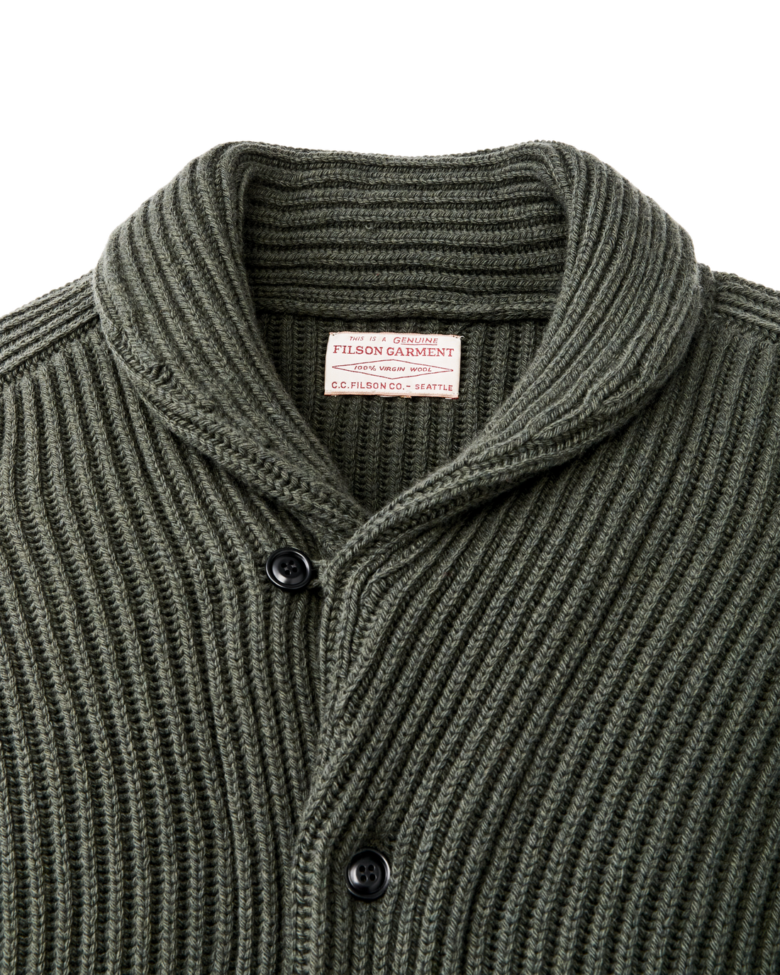 Bristol Cardigan Sweater - Forest Green Heather | Filson