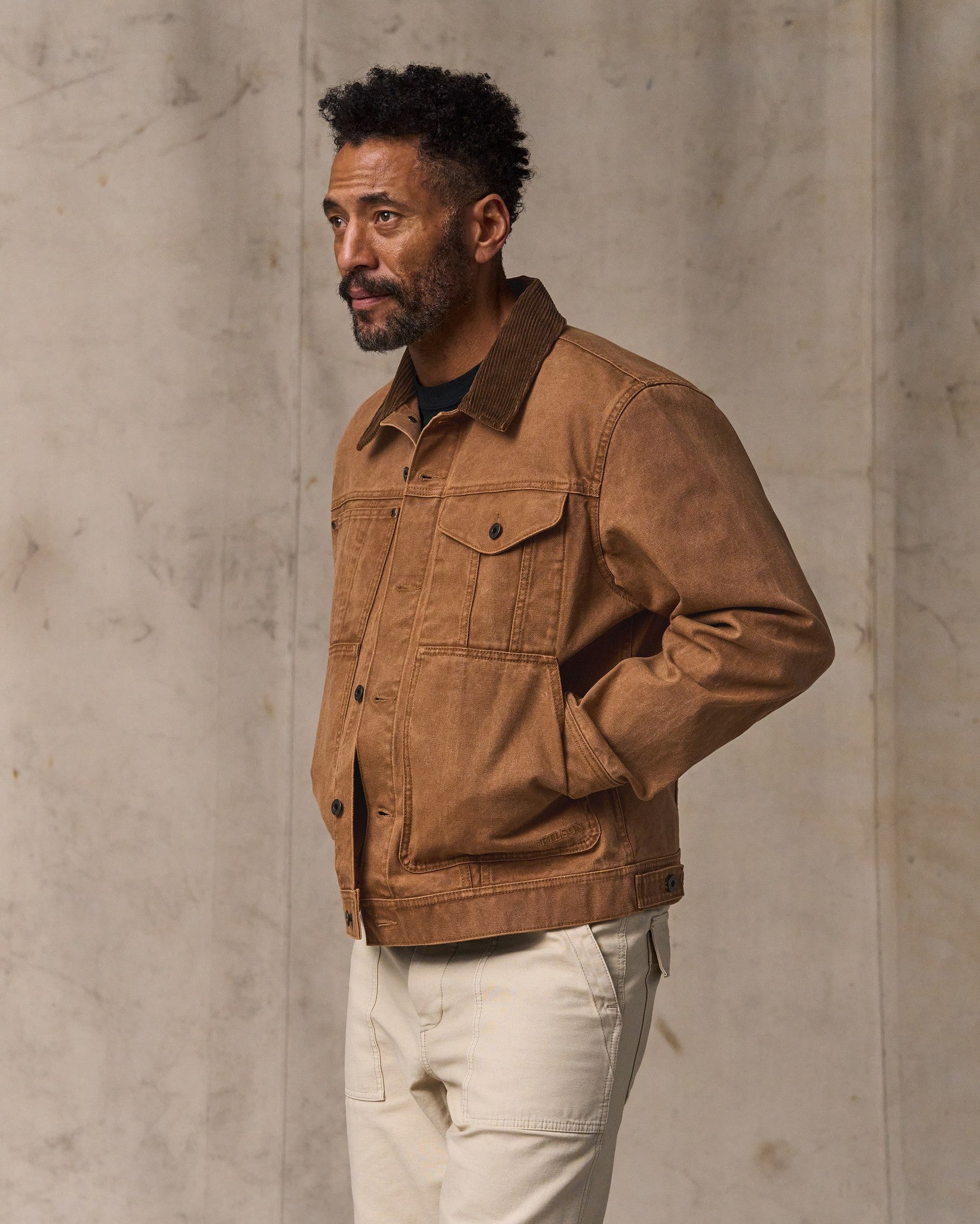 Rustic Canvas Short Cruiser Jacket - Whiskey | Filson
