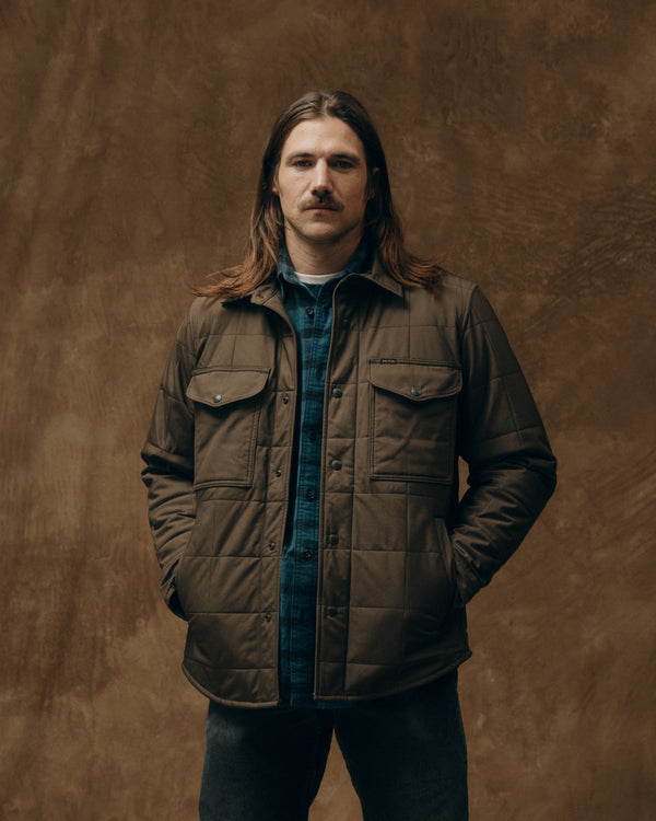 Cover Cloth Quilted Jac-shirt - Slate Black | Filson