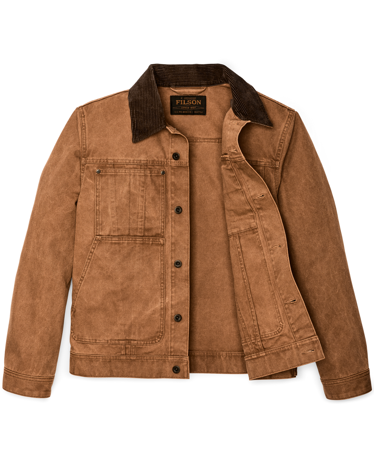Rustic Canvas Short Cruiser Jacket - Whiskey | Filson